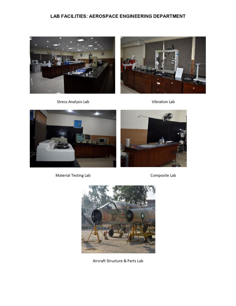 Lab Facilities - NUST College of Aeronautical Engineering (CAE)